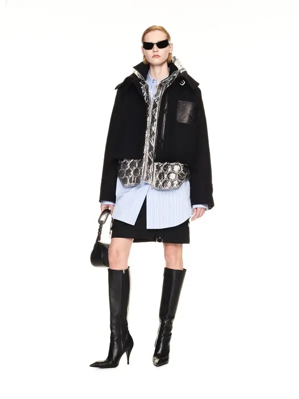 Off-White Arrows Layered Parka Coat