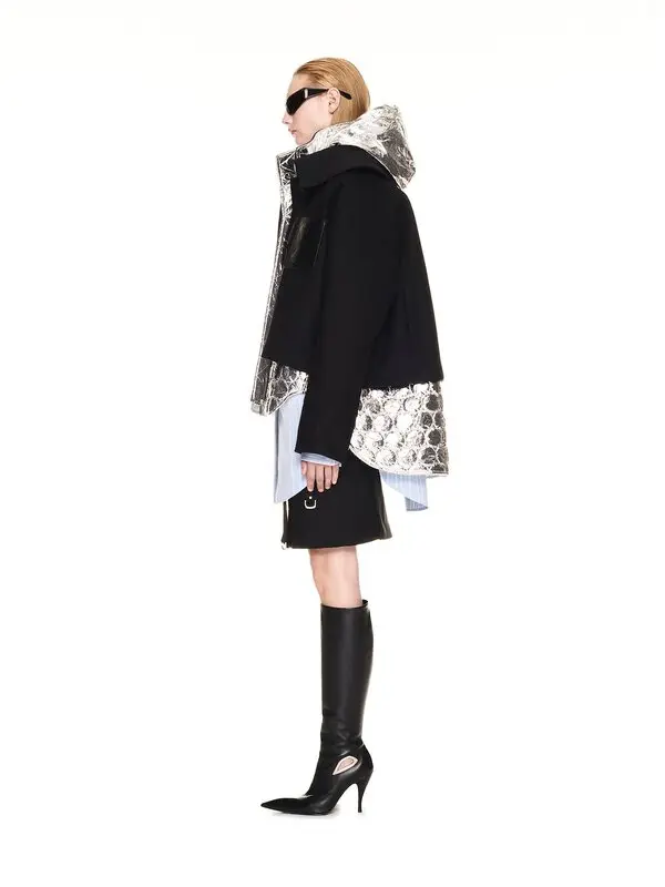 Off-White Arrows Layered Parka Coat