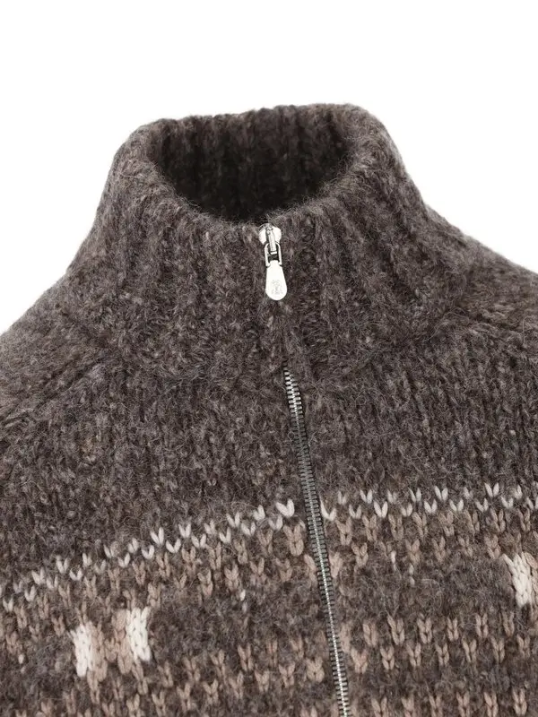 Brunello Cucinelli Fairisle-pattern Cardigan