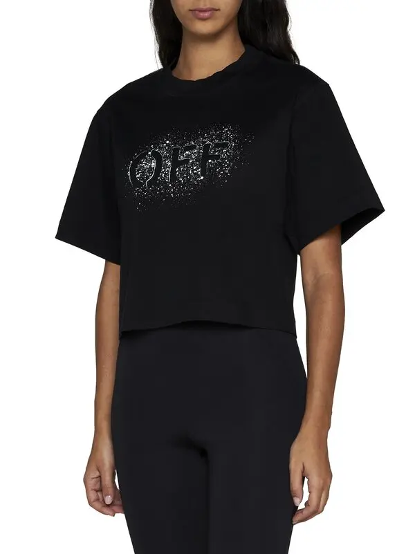 Off-White Logo Printed Crewneck T-shirt