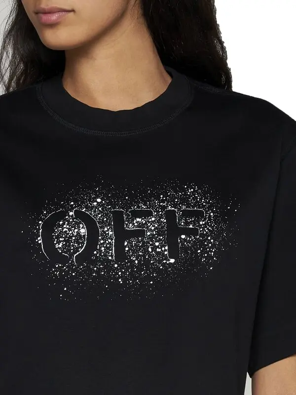 Off-White Logo Printed Crewneck T-shirt