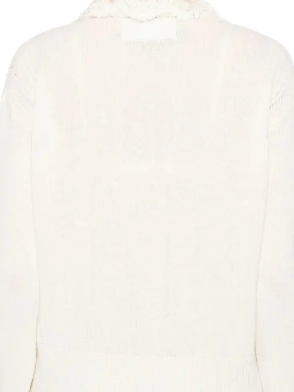 Ermanno Scervino Lace-trimmed Buttoned Cardigan