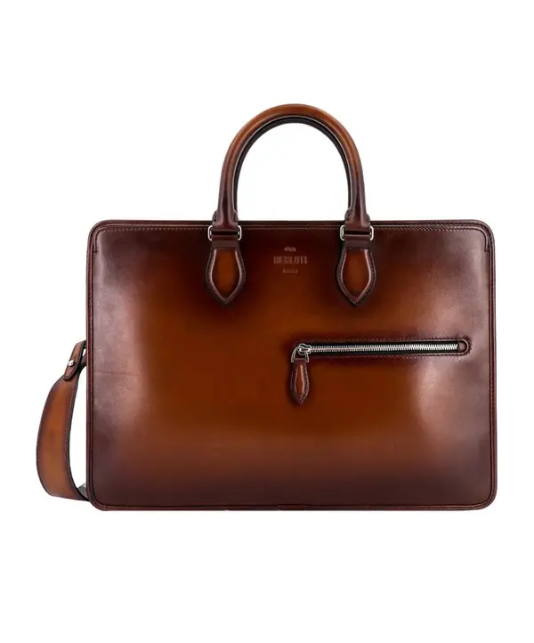 Berluti Logo Embossed Briefcase