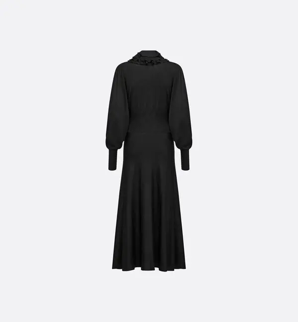 Dior Mid-length Dress With Removable Ruched Collar