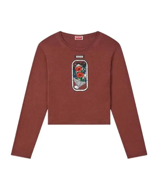 Kenzo Cotton Jumper With Graphic Motif