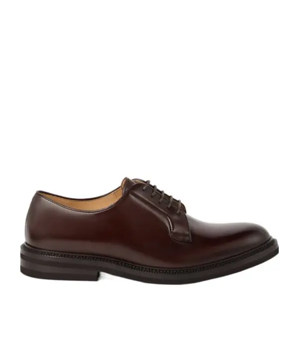 Brunello Cucinelli Lace-up Leather Derby Shoes
