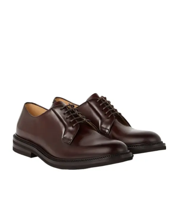 Brunello Cucinelli Lace-up Leather Derby Shoes
