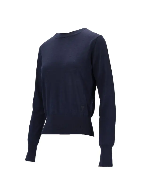 AMI Paris Crew Neck Fine-knitted Top