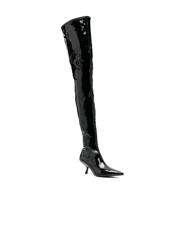 SERGIO ROSSI Maike 60mm Over The Knee Patent Boots