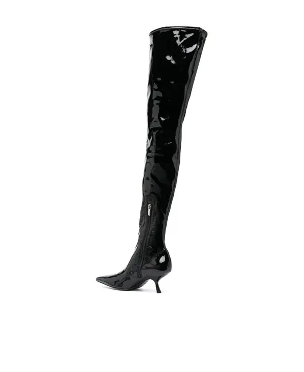 SERGIO ROSSI Maike 60mm Over The Knee Patent Boots