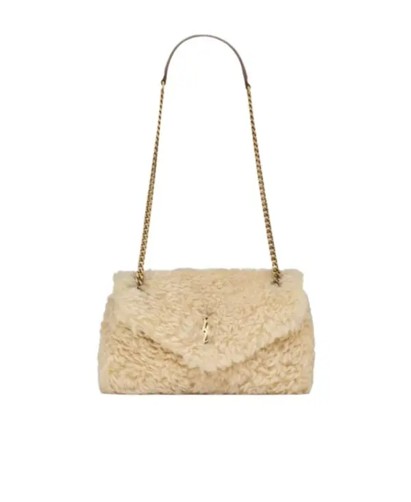 Saint Laurent Calypso Logo Plaque Shoulder Bag
