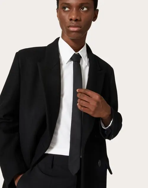 Valentino Garavani Wool Blend Pointed Tie