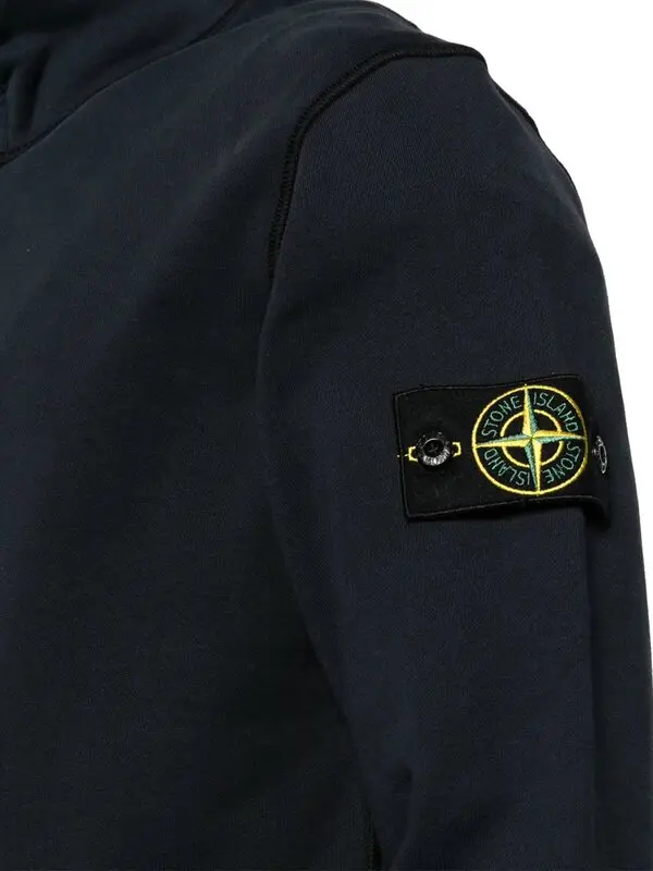Stone Island Logo Patch Half-zip Sweatshirt