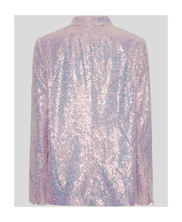 ROTATE BY BIRGER CHRISTENSEN Sequin-embellished Single-breasted Blazer
