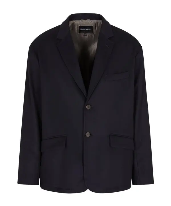 Emporio Armani Button Single-breasted Blazer - Black