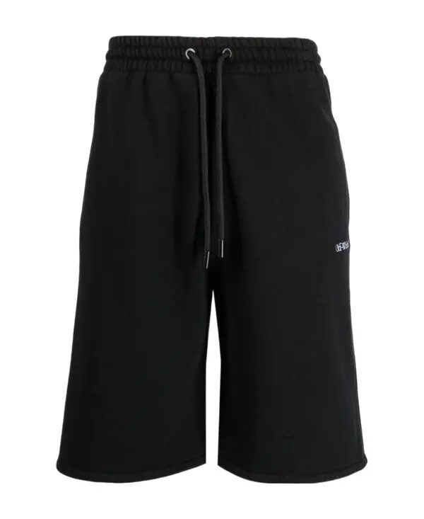 Off-White Stitch Diag Cotton Track Shorts