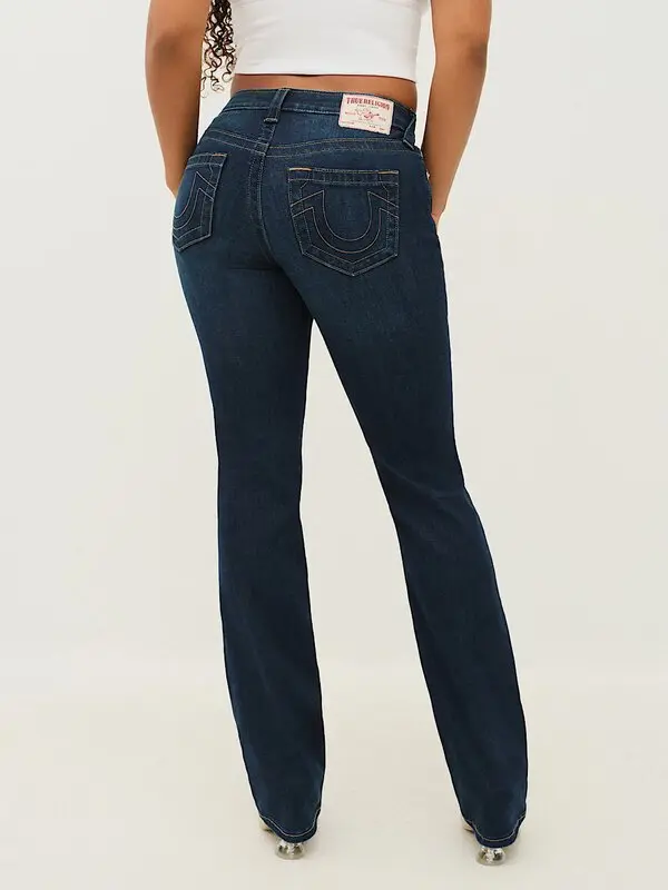 True Religion Billie Mid Rise Straight Jean