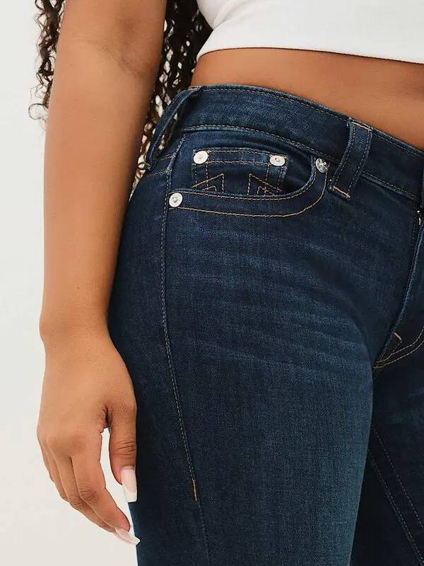 True Religion Billie Mid Rise Straight Jean
