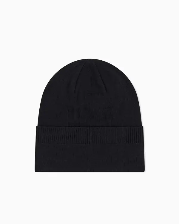 Armani Exchange Ribbed Beanie