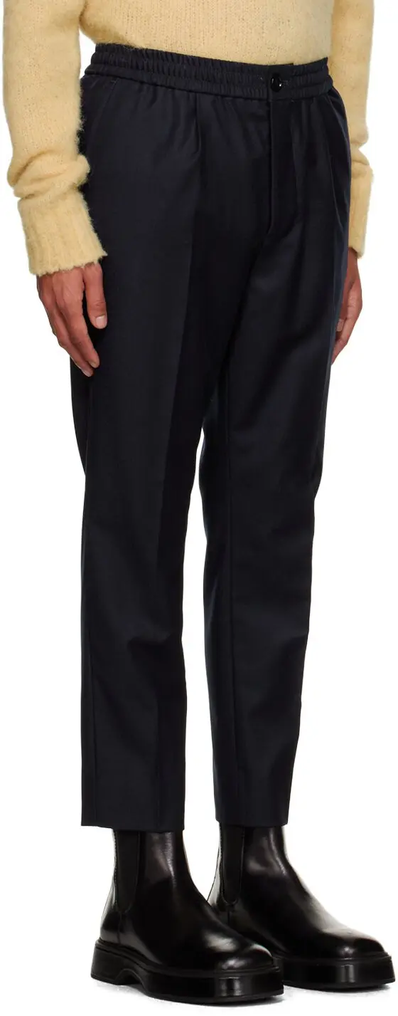 AMI Paris Cropped Tailored Trousers