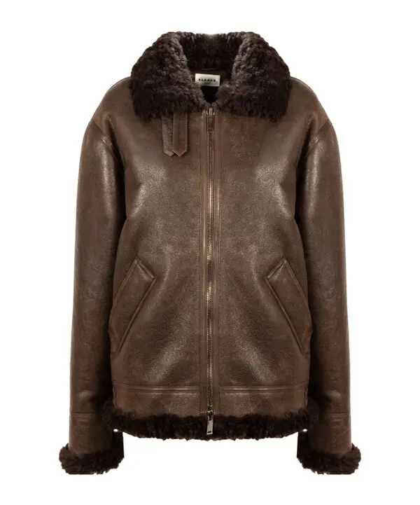 P.a.r.o.s.h Shearling-trimmed Jacket