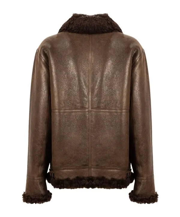 P.a.r.o.s.h Shearling-trimmed Jacket