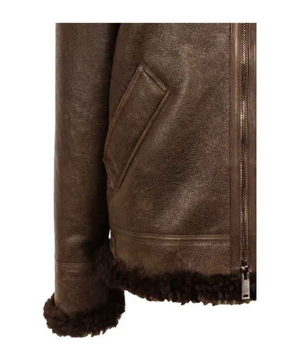 P.a.r.o.s.h Shearling-trimmed Jacket