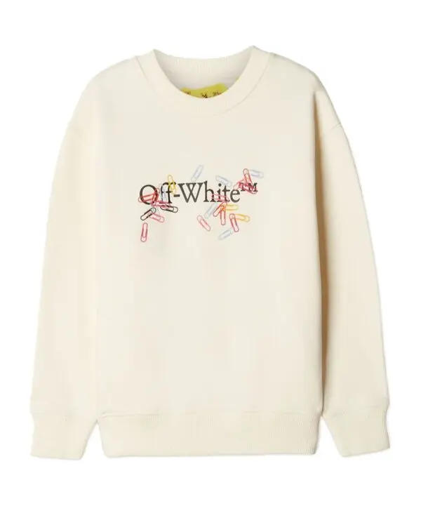 Off-White Logo-print Button-up Sweatshirt