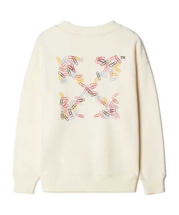 Off-White Logo-print Button-up Sweatshirt