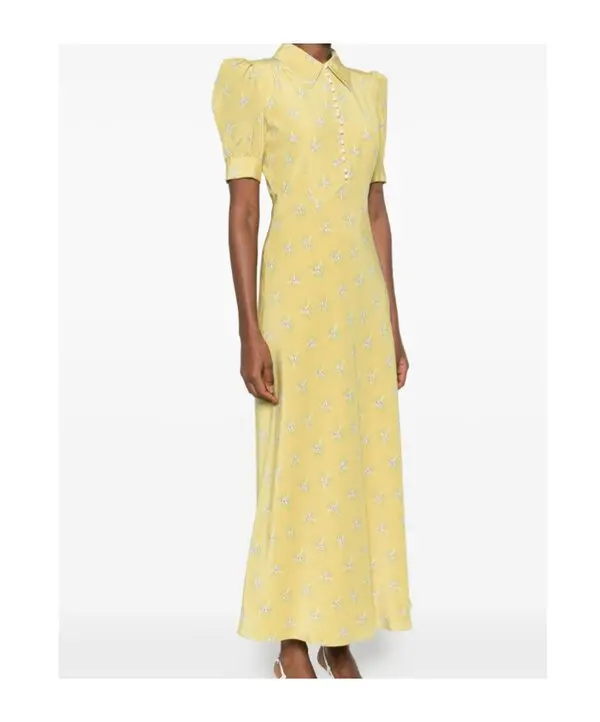 Alessandra Rich Floral Button-front Dress