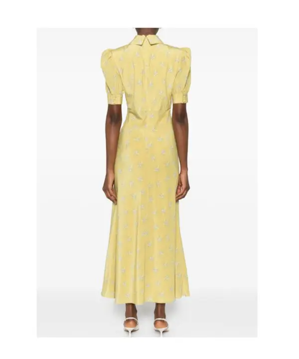 Alessandra Rich Floral Button-front Dress