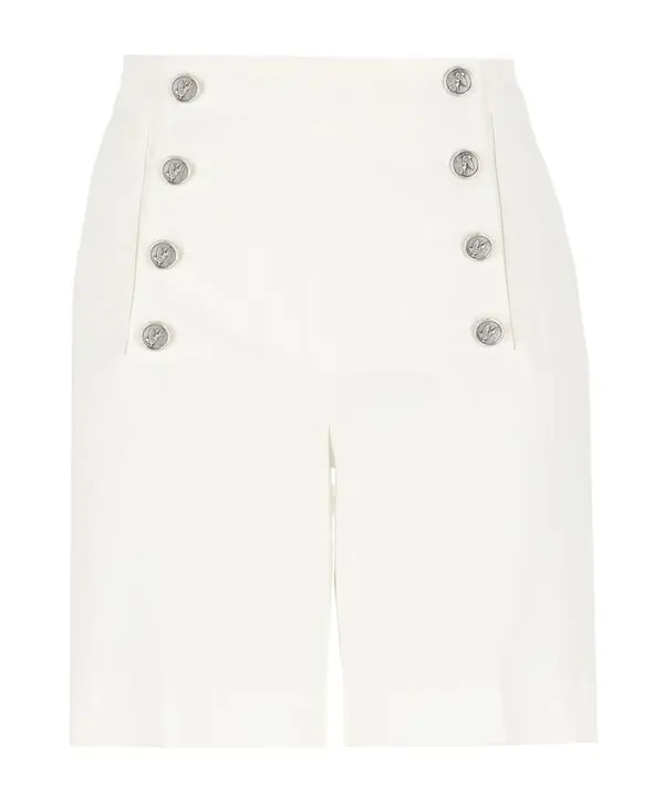 Etro High Waist Button Detailed Shorts