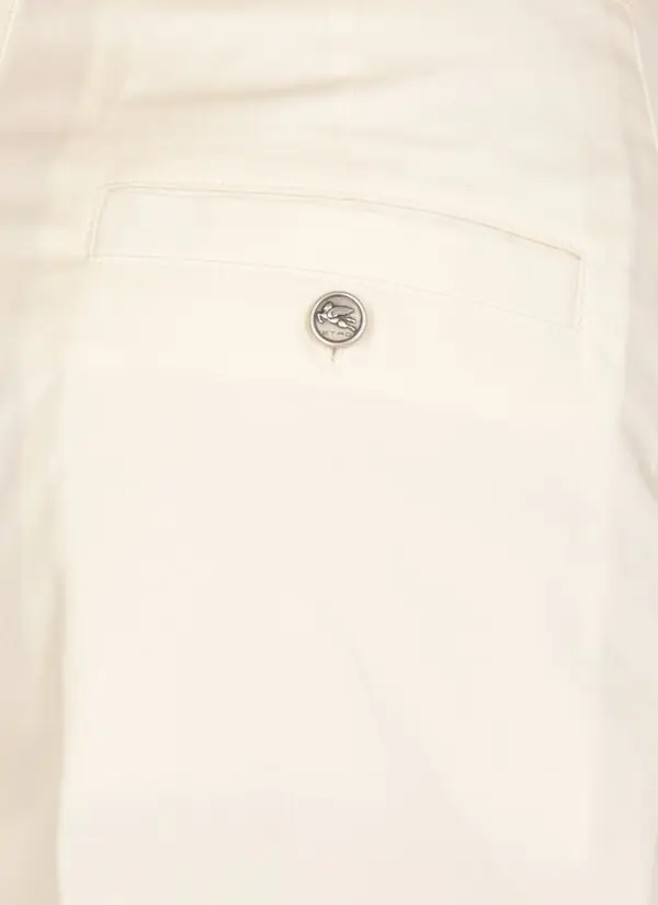 Etro High Waist Button Detailed Shorts
