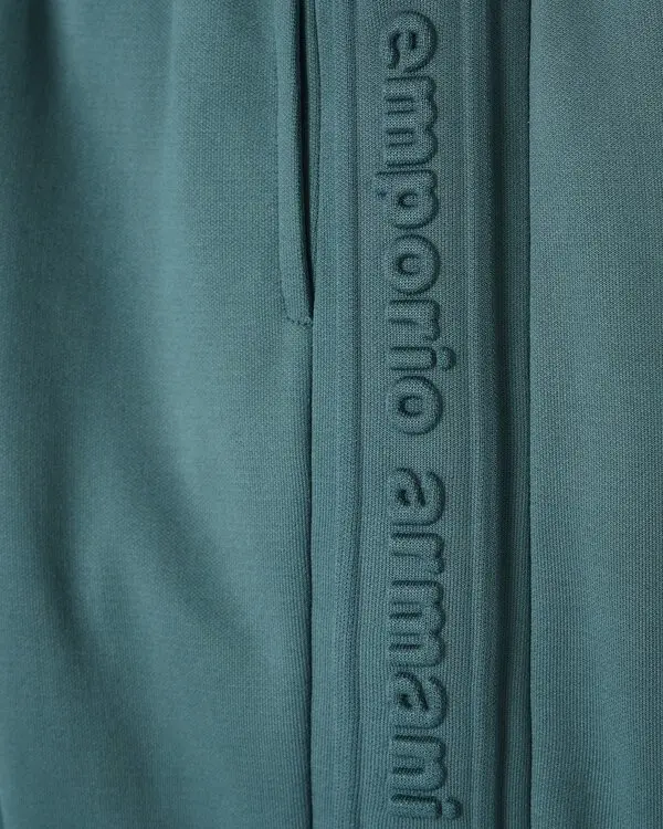 Emporio Armani Embossed-logo Panelled Track Pants