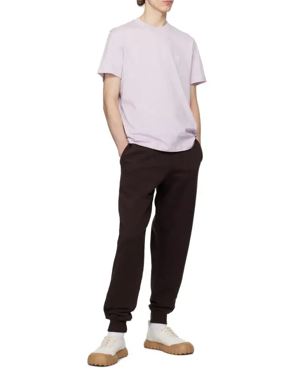 AMI Paris Logo-patch Track Pants - Eggplant