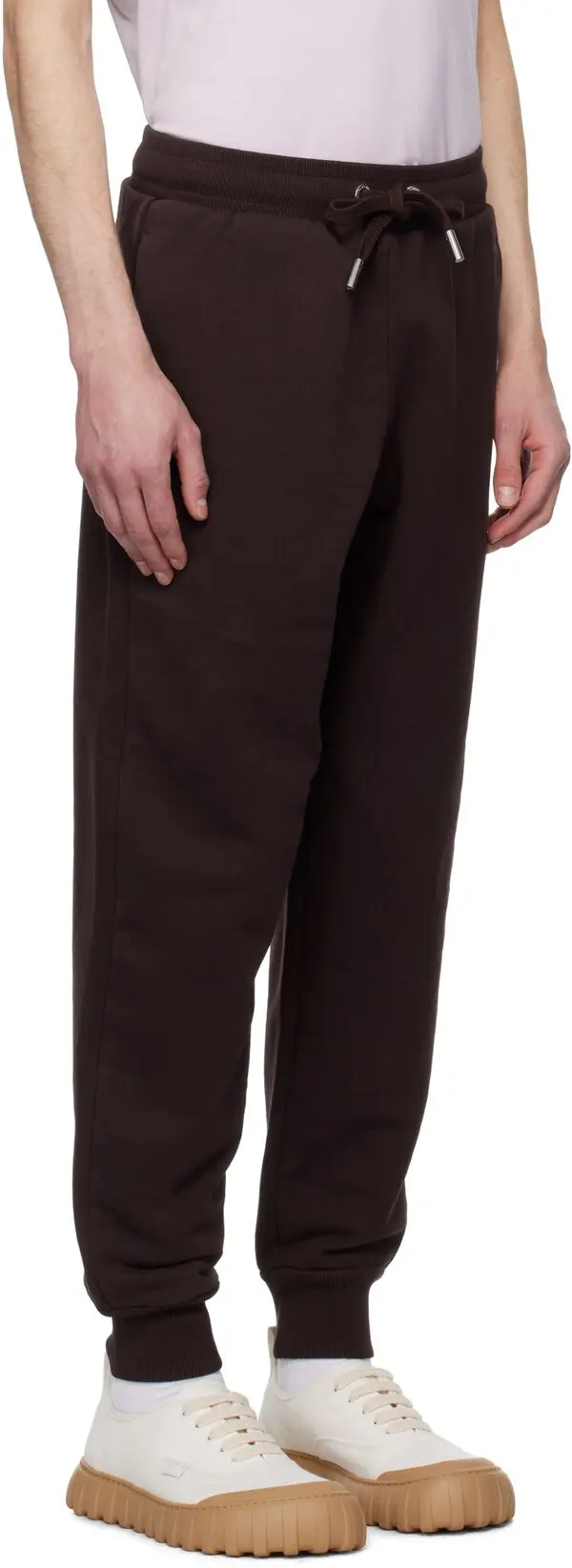 AMI Paris Logo-patch Track Pants - Eggplant