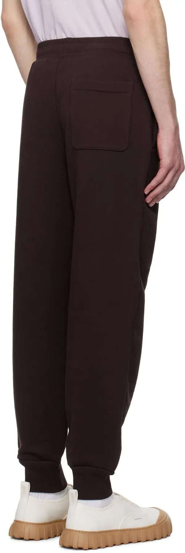 AMI Paris Logo-patch Track Pants - Eggplant