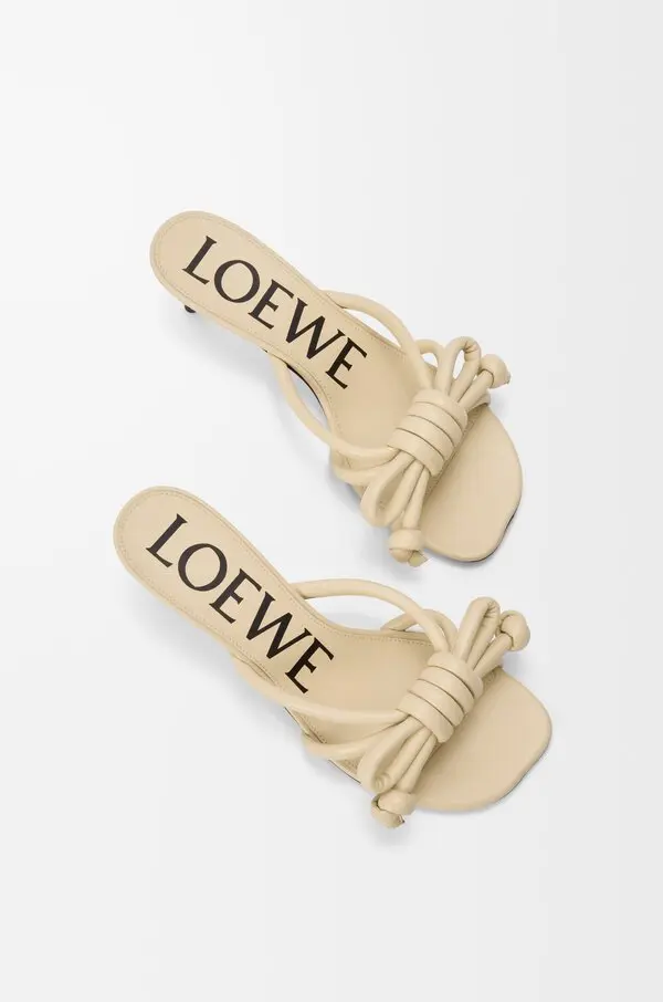 Loewe Knot Detailing Sandals - Nude