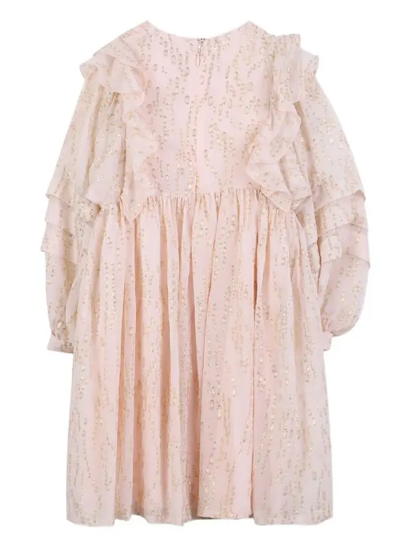 Chloé Ruffled Sequin-embellished Dress