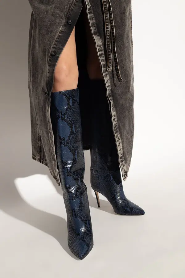 Paris Texas Animal Motif Knee-length Boots