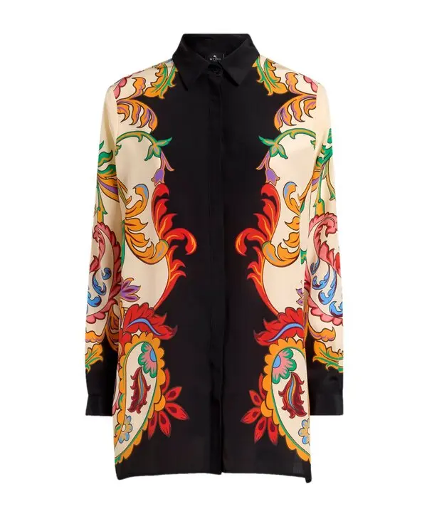 Etro Long-sleeved Paisley Printed Shirt