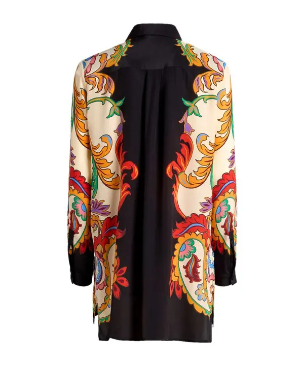Etro Long-sleeved Paisley Printed Shirt