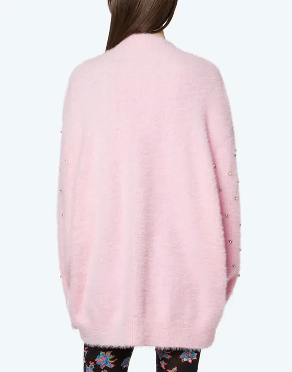 Philosophy Di Lorenzo Serafini Embellished Long Sleeve V-neck Cardigan