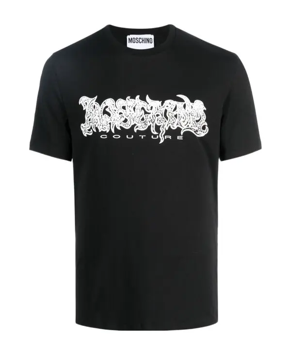 Moschino Logo-print Stretch-cotton T-shirt