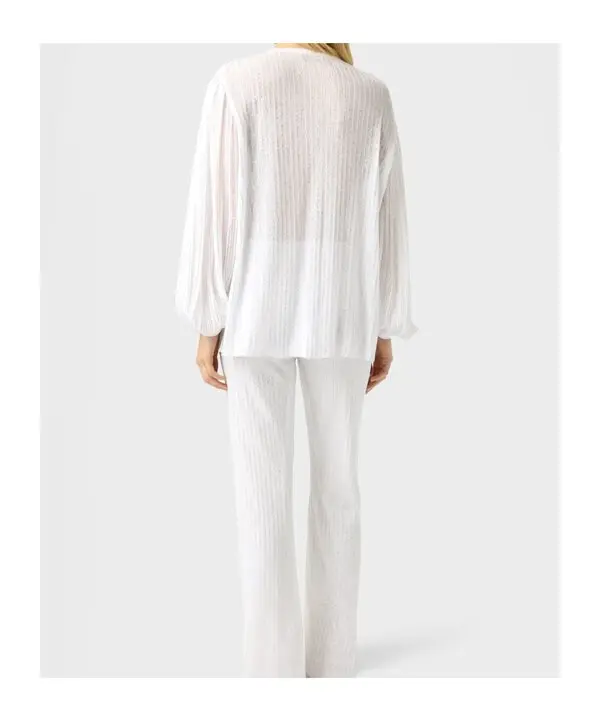 Missoni Balloon Sleeve Blouse - Green-brown