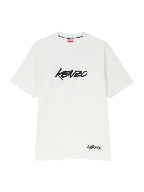 Kenzo Logo Printed Crewneck T-shirt