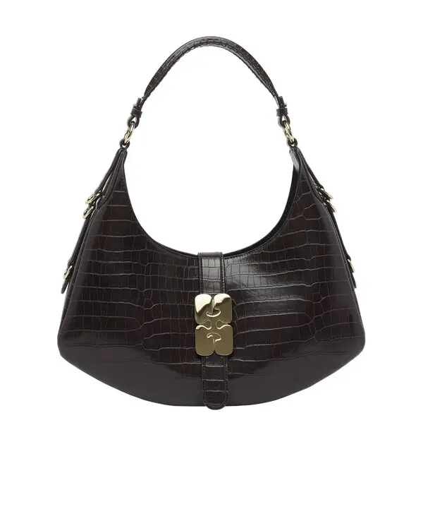 GANNI Embossed Shoulder Bag