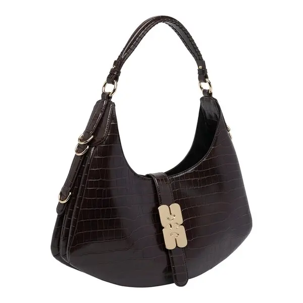 GANNI Embossed Shoulder Bag