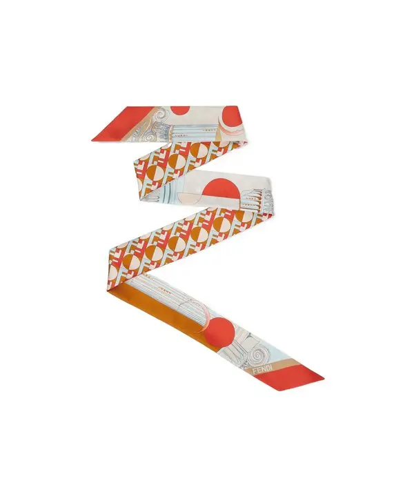 Fendi Wrappy Graphic Printed Scarf - Brown