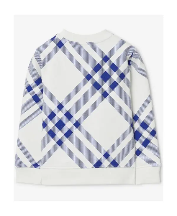 Burberry Checked Crewneck Sweatshirt